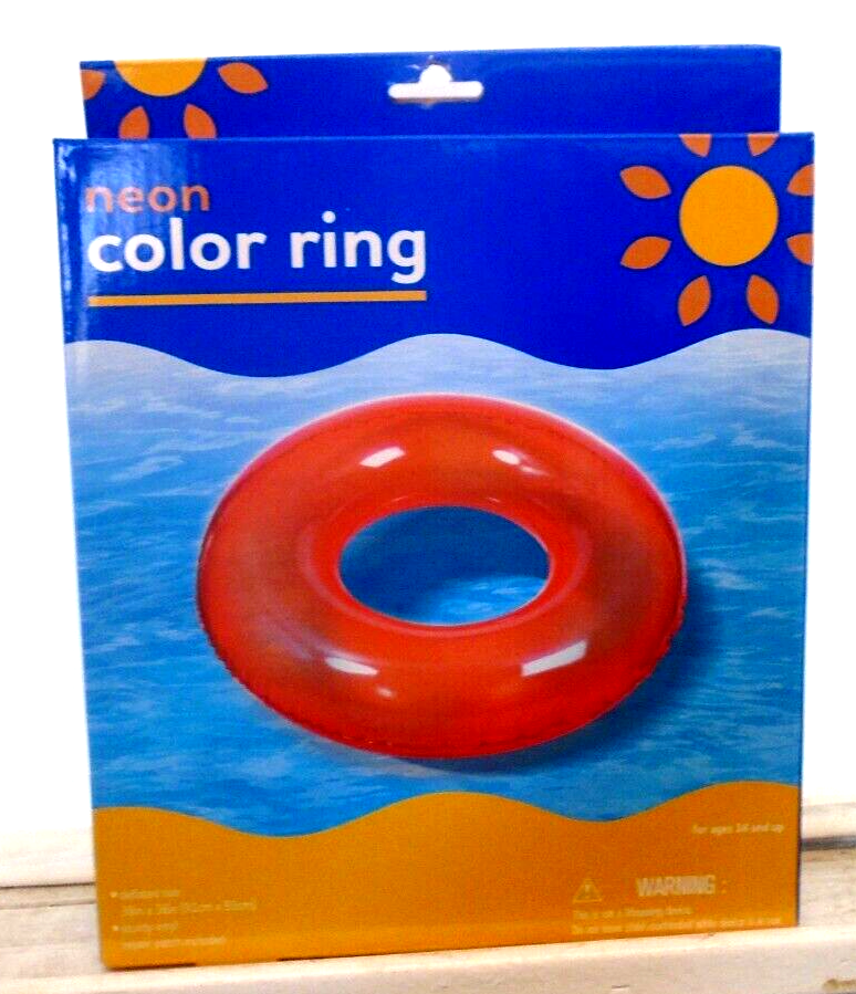 Neon Red Color Ring Pool Toy 36x36 | eBay