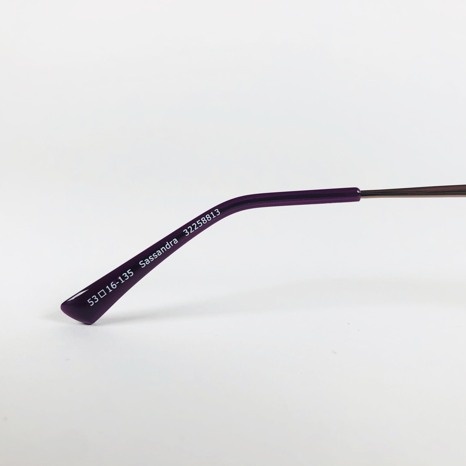 SPECSAVERS eyeglasses PURPLE/GOLD CATS EYE glasses frame MOD: SASSANDRA ...
