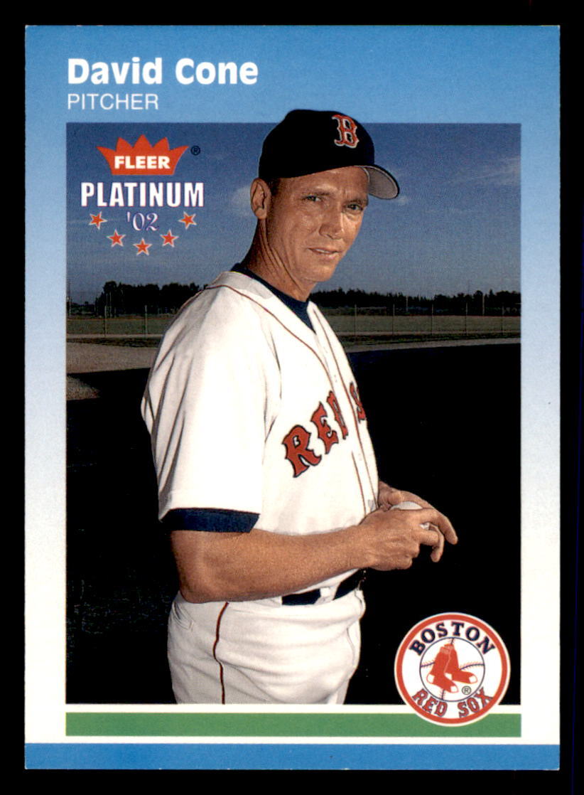 2002 Fleer Platinum #4 David Cone Boston Red Sox | eBay