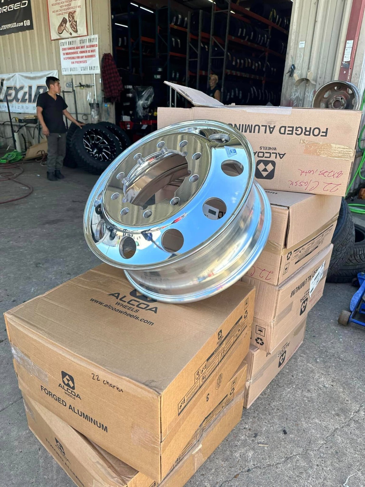 6 NEW 24" ALCOA CLASSIC Dually Wheels W/37135024 TIRES FOR FORD,RAM,GMC ...