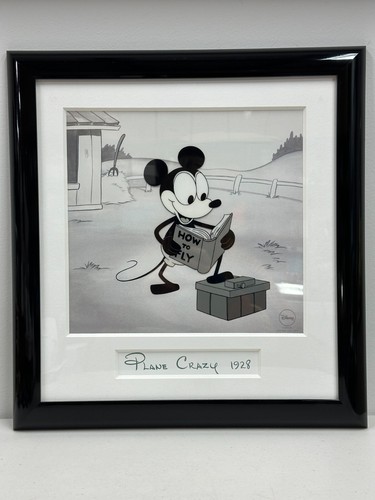 Disney Plane Crazy 1928 Mickey Mouse "Pilot Mickey" Limited Sericel UB ...