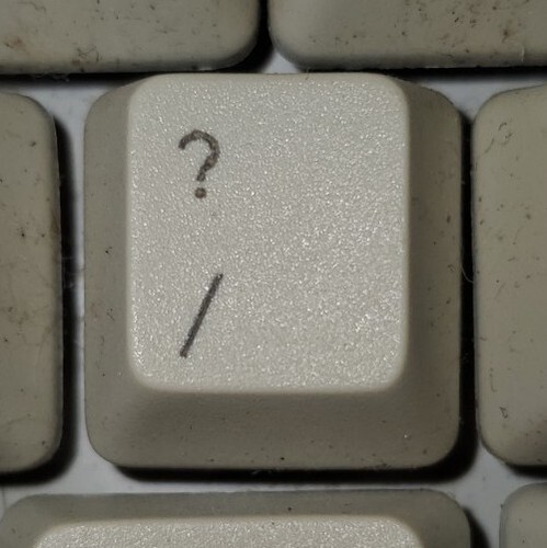 Question Mark Forward Slash Key Only For Micro Innovations Keyboard ...