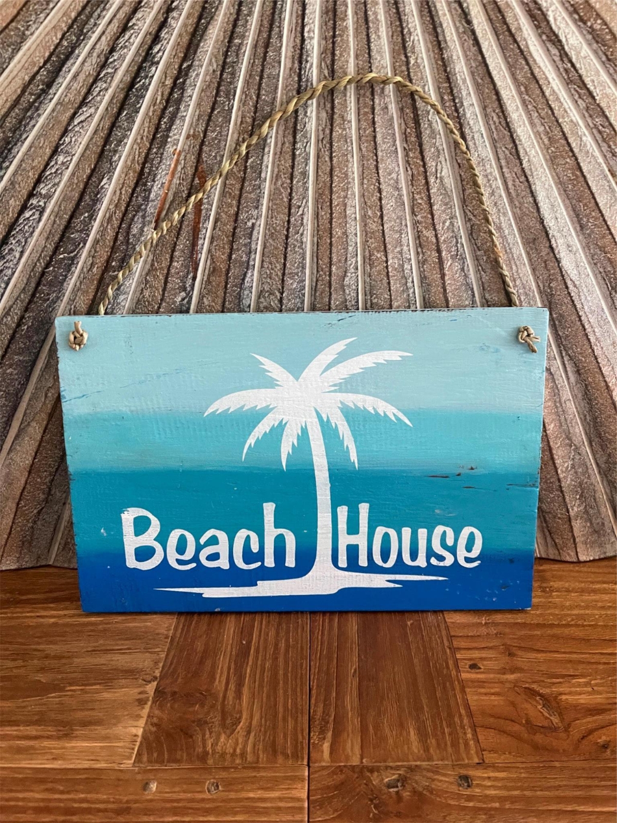 NEW Balinese Timber BEACH HOUSE Sign - Bali Beach House Sign | eBay