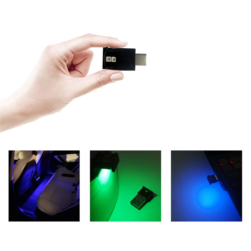 100LM Mini Colorful Light USB-C Atmosphere Ambient Lamp for Tesla Model ...