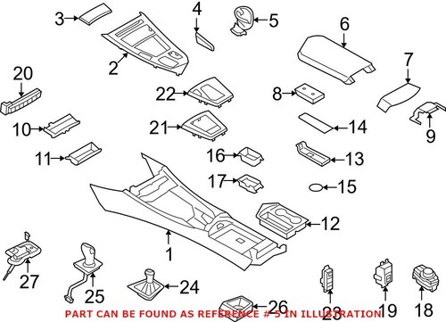 Genuine NEW Front Center Console Cup Holder for BMW E89 Z4 18i 20i 23i ...