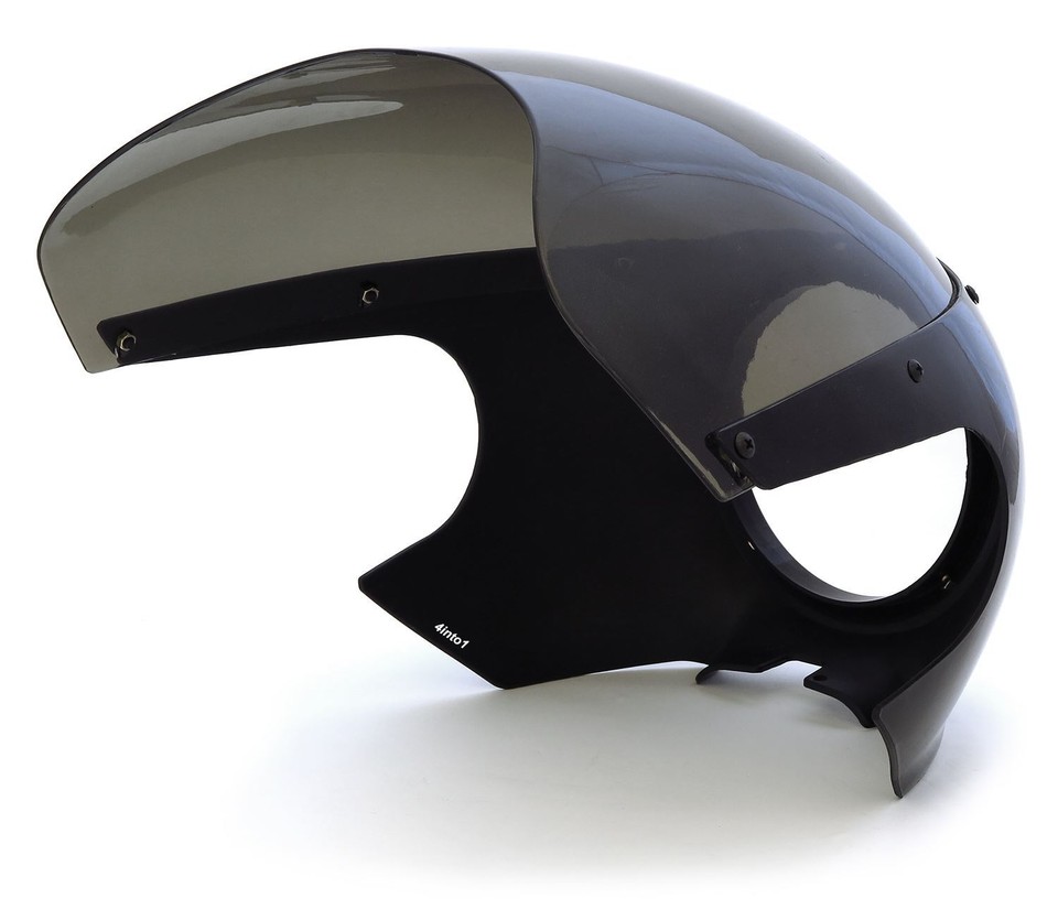 Cafe Racer Retro Drag Racing Motorcycle Fairing - Black - Smoke ...