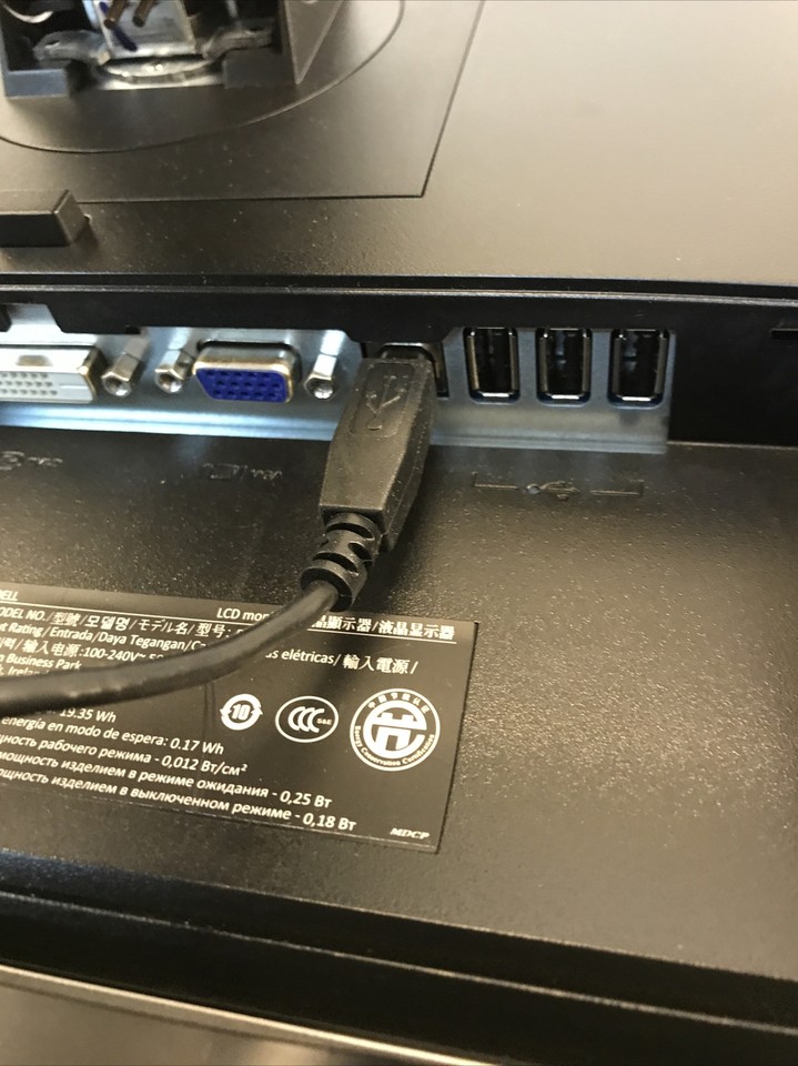 Dell P2414Hb 24" LED Monitor w/Stand and speaker bar AC511 tested ...