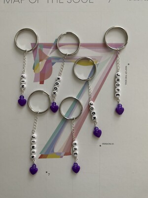 handmade BTS members keychain | eBay
