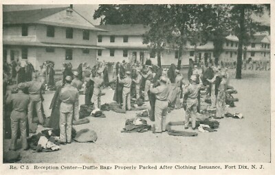 FORT DIX NJ RECEPTION CENTER VINTAGE POSTCARD | eBay