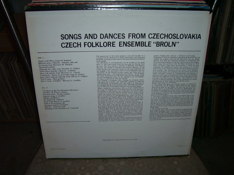 SONGS & DANCES FROM CZECHOSLOVAKIA, Polka Music, London # 99454 | eBay