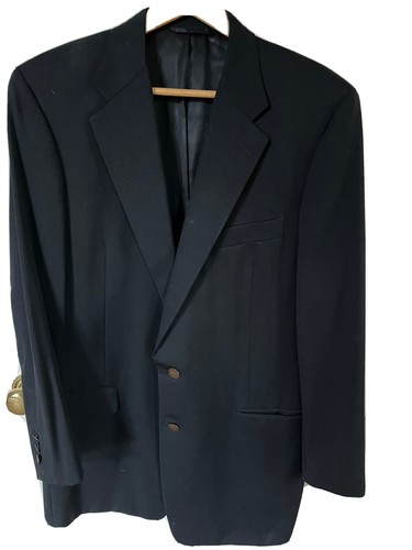 HICKEY-FREEMAN COLLECTION Mens Wool Cashmere Classic Navy Jacket Blazer ...