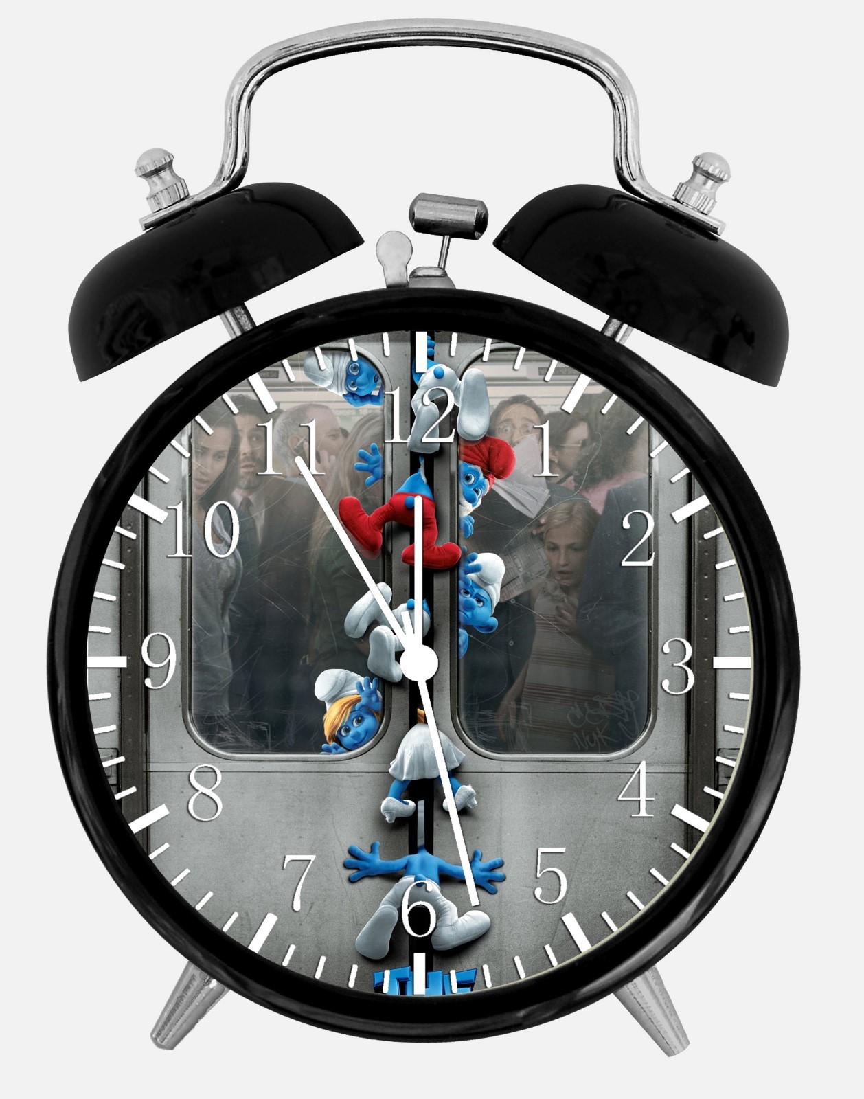 The Smurfs Alarm Desk Clock 3.75" Room Office Decor W258 Nice For Gift ...