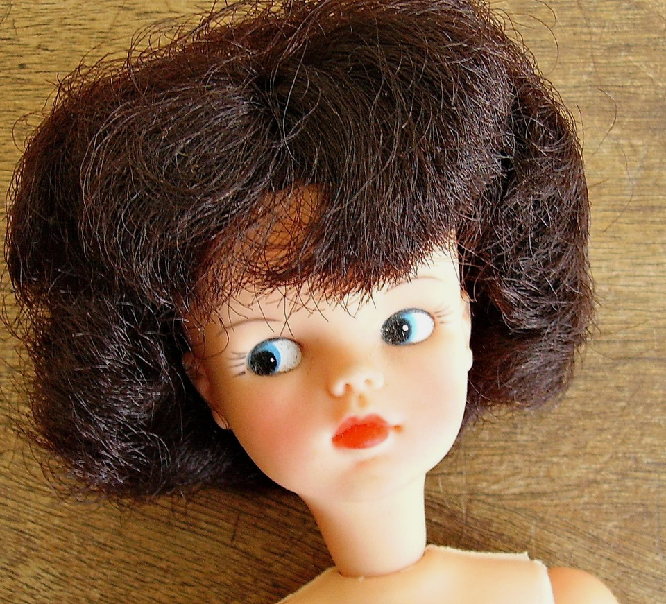 1960s Vtg Pedigree Sindy Doll Brunette With Box Made in England Mark ...