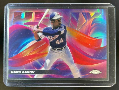 2025 Topps Chrome Hank Aaron Helix #HX-14 Braves | eBay