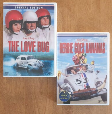 The Love Bug Special Edition 2 Disc DVD & Herbie Goes Bananas DVD ...