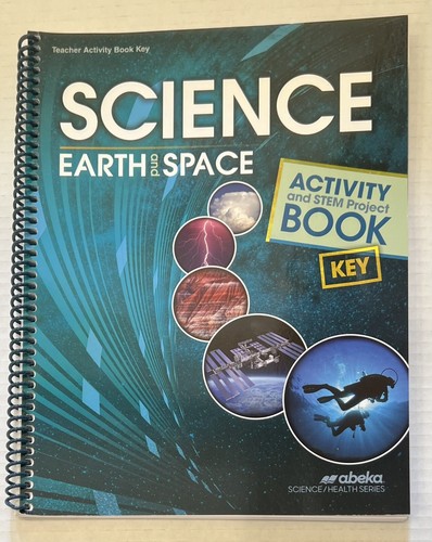 Abeka Science Earth and Space Activity Book Key STEM current 8th grade ...