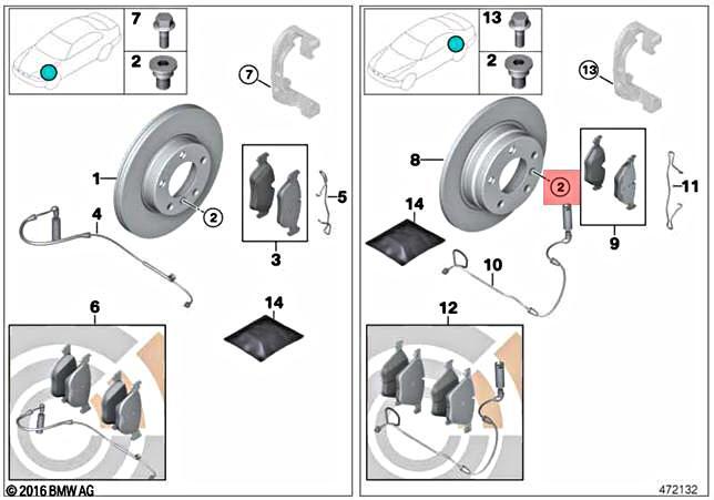 Genuine MINI Brake Disc Countersunk Torx Set Screw 10x13mm 07136772426 ...