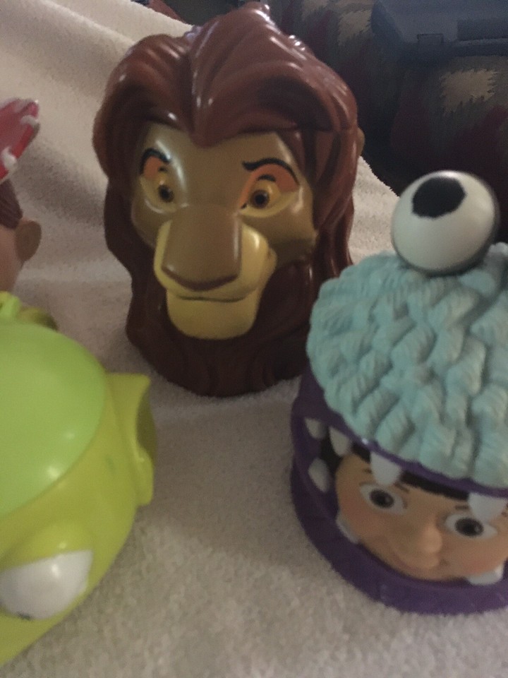 Disney On Ice Cups Or Mugs Lot Of 8 Mickey Ciderella Simba Moster Inc ...