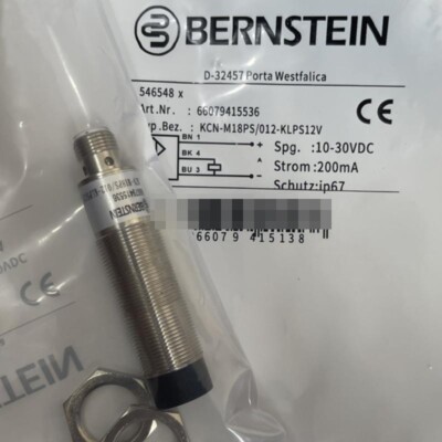BERNSTEIN KCN-M18PS/012-KLPS12V Inductive Proximity Switch Sensor | eBay