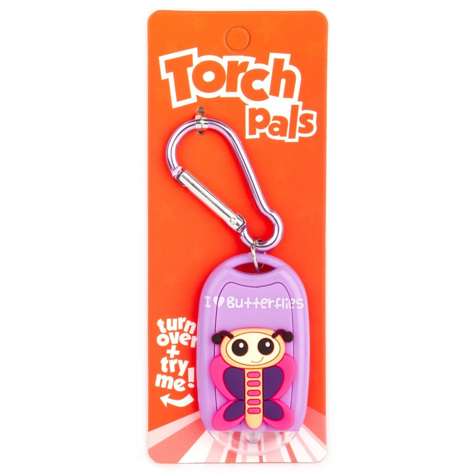 Kids Personalised Torch Keyring Novelty Mini LED Toy Light Carabiner ...