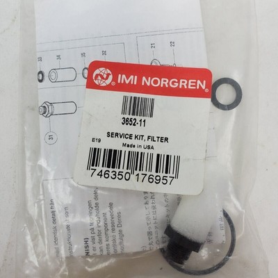 NEW IN PACK! NORGREN FILTER KIT 3652-11 SERVICE KIT | eBay