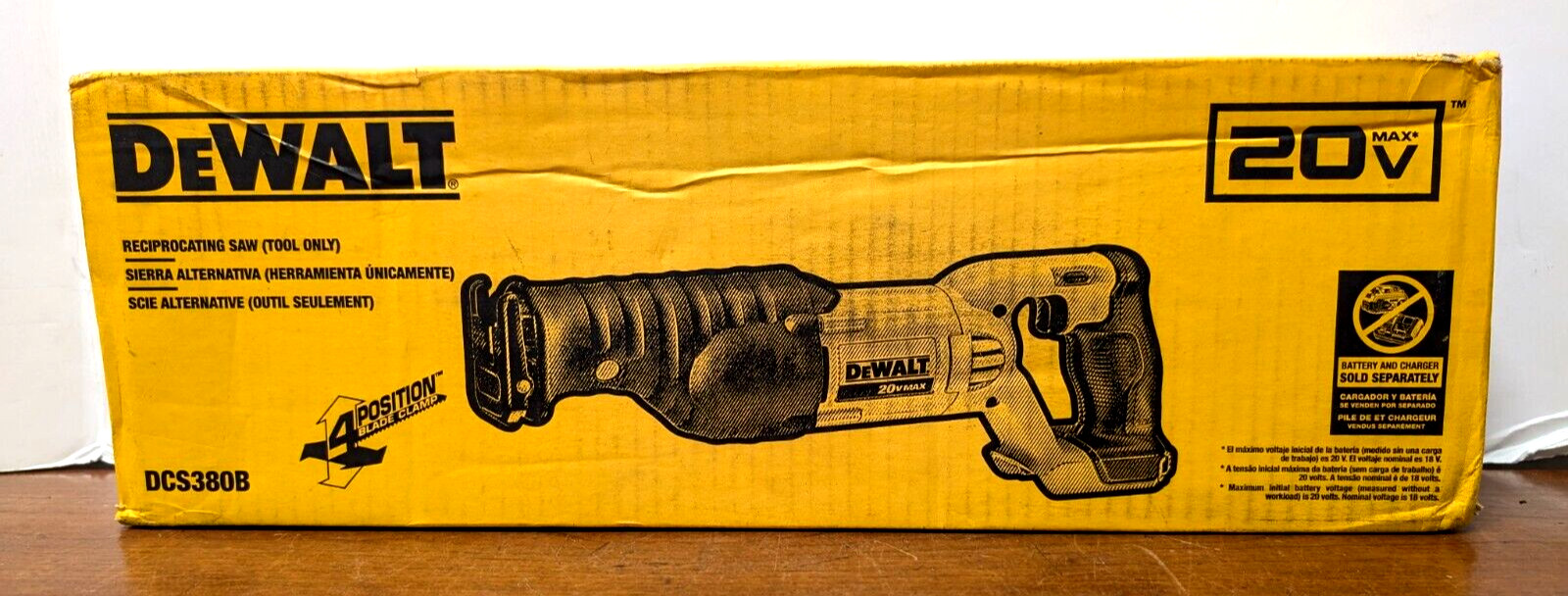 Dewalt DCS380B 20V MAX Lithium-Ion Cordless Reciprocating Saw - *NEW IN ...