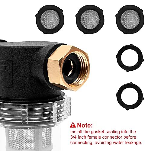 Garden Hose Filter For Pressure Washer Inlet Water Sediment Filter ...