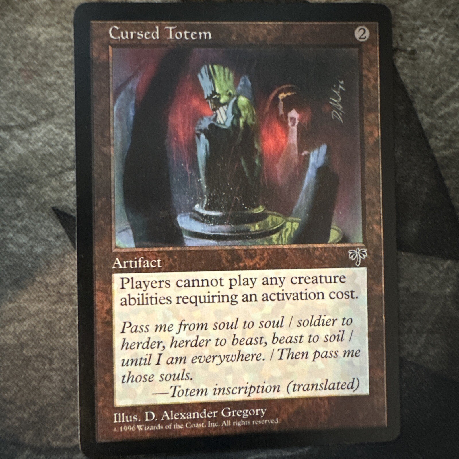 MTG Cursed Totem Mirage Regular Rare for sale online | eBay