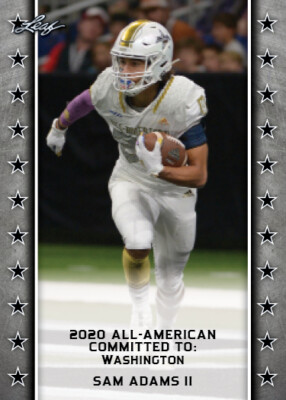 10-Ct Lot Sam Adams II 2020 Leaf US Army All-American Rookies RCs ...
