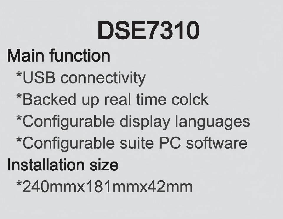 DSE7310 Replace DSE Deep Sea 7310 DSE 7310 Genset Generator Auto ...