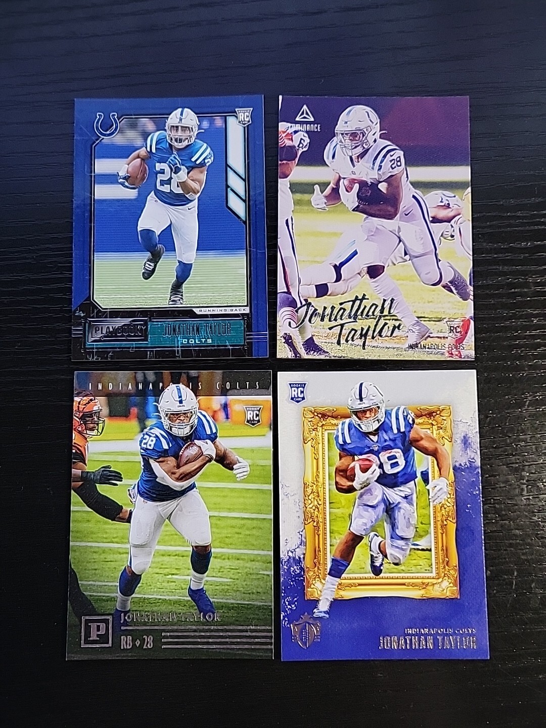 2020 Jonathan Taylor Rookie Lot Playbook 117 Luminance 215 Gridiron ...