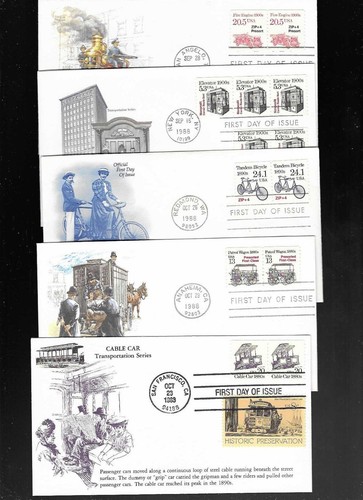 US FDC FIRST DAY COVERS COLLECTION TRANSPORTATION COILS LOT OF 41 | eBay
