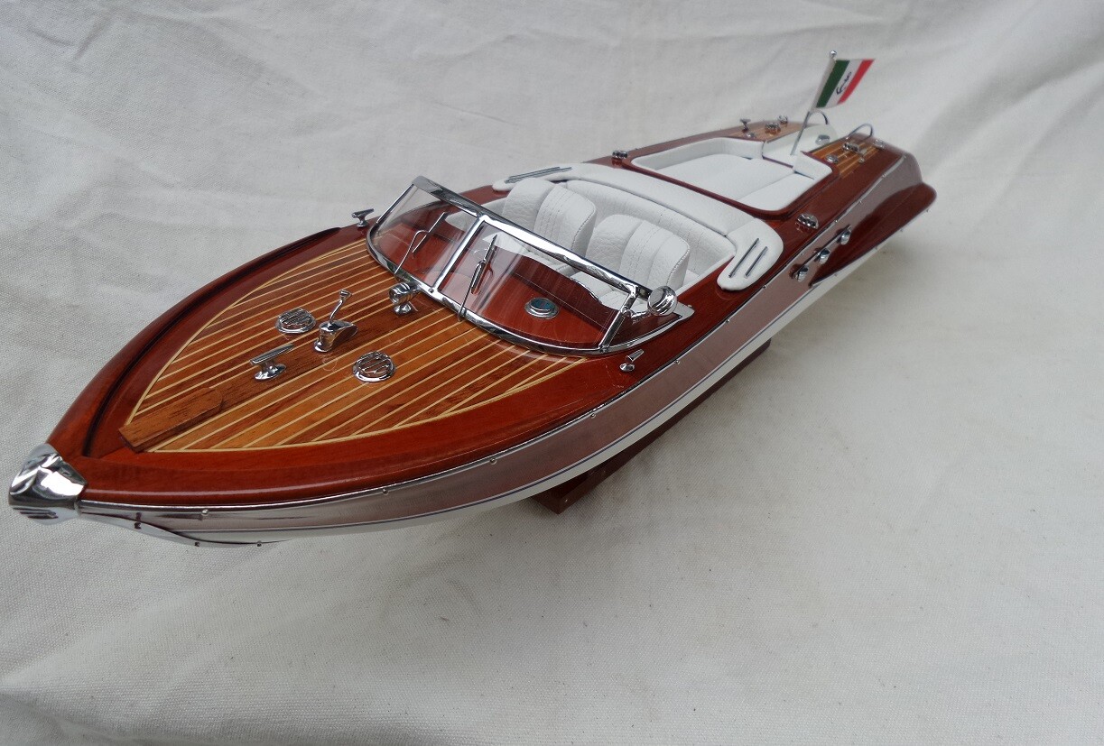 Riva Aquarama 20" 4 Options Wood Model Boat L50 Handmade Italian Speed ...