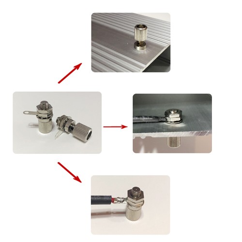 10pcs M6 Screw Nickel Plated 4mm Binding Post H59-1 Brass for Banana ...