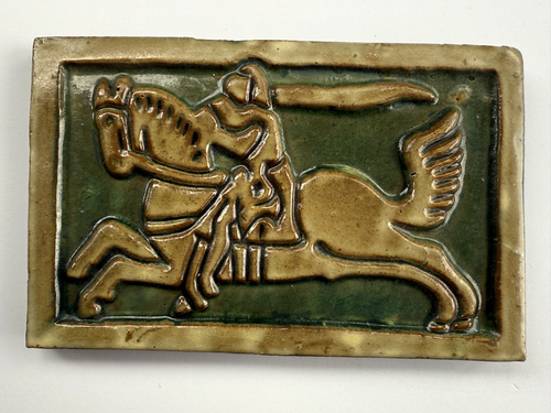 Moravian Arts & Crafts Pottery Tile Plaque, Henry Chapman Mercer ...