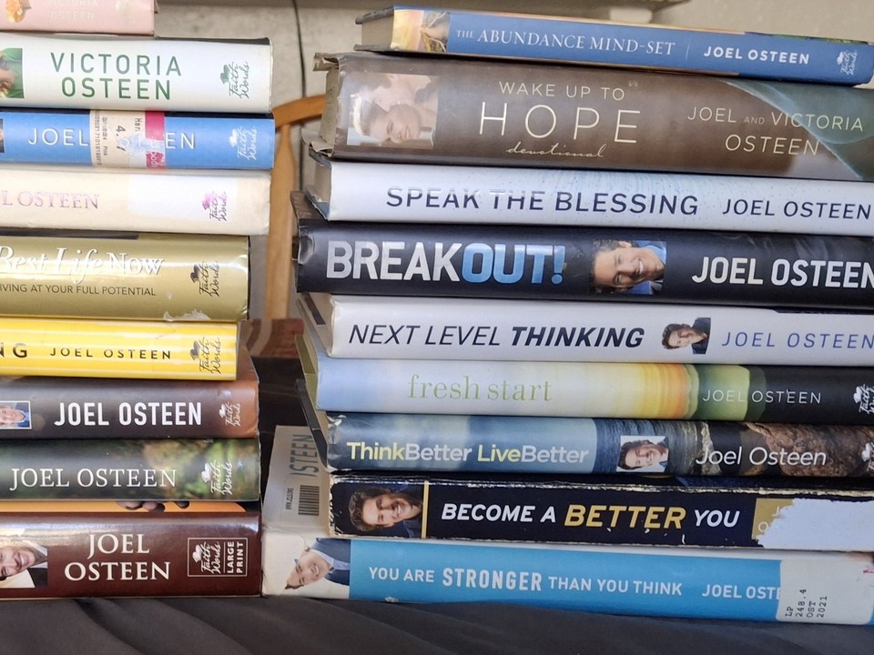 Joel Osteen And Victoria Osteen Collection. 15 Joel Osteen Books And 4 ...
