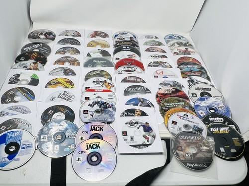 PS1 PS2 PS3 PlayStation Disc Only Game Lot Of 60 Games UNTESTED Call Of ...