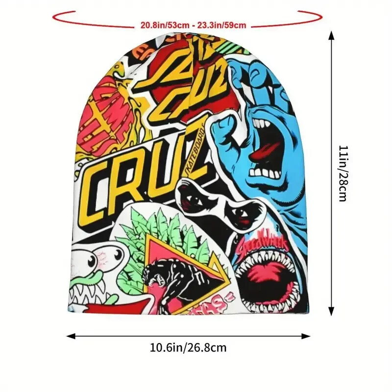 Knit Beanie Santa Cruz Hot Rod Theme Winter Wear Black | eBay