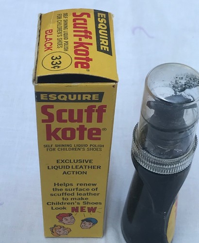 Esquire Scuff Kote Shoe Polish Bottle In Original Box | eBay