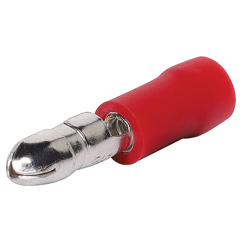Red 4mm Male Bullet Crimp Pk 1000 | eBay Australia