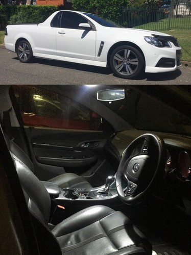 HOLDEN COMMODORE VF UTE- ICE BLUE INTERIOR LED UPGRADE KIT - SUPER ...
