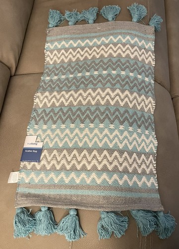 Trueliving scatter rug 20X30 100% cotton Beautiful Colored Rug | eBay