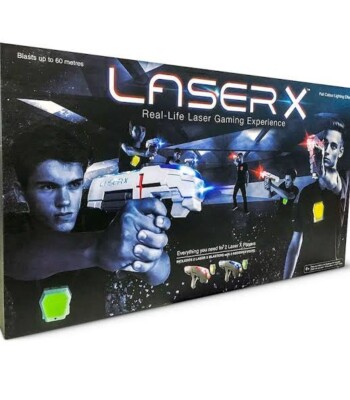 Laser Tag Game LASER X Morph Double Pack Blaster Gaming Set Two Player ...