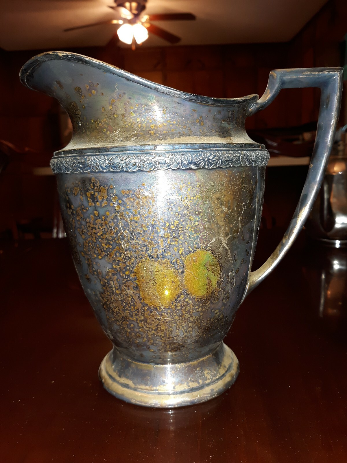 Wm. Rogers & Son Vintage Silverplate Water Pitcher in Primrose pattern ...