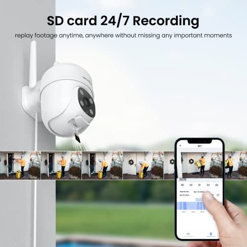 wansview 2K Cameras Wireless Outdoor-2.4G WiFi Home Cameras via Remote ...