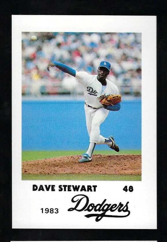 1983 L. A. Police Dept. card #48 - DAVE STEWART - Los Angeles Dodgers ...