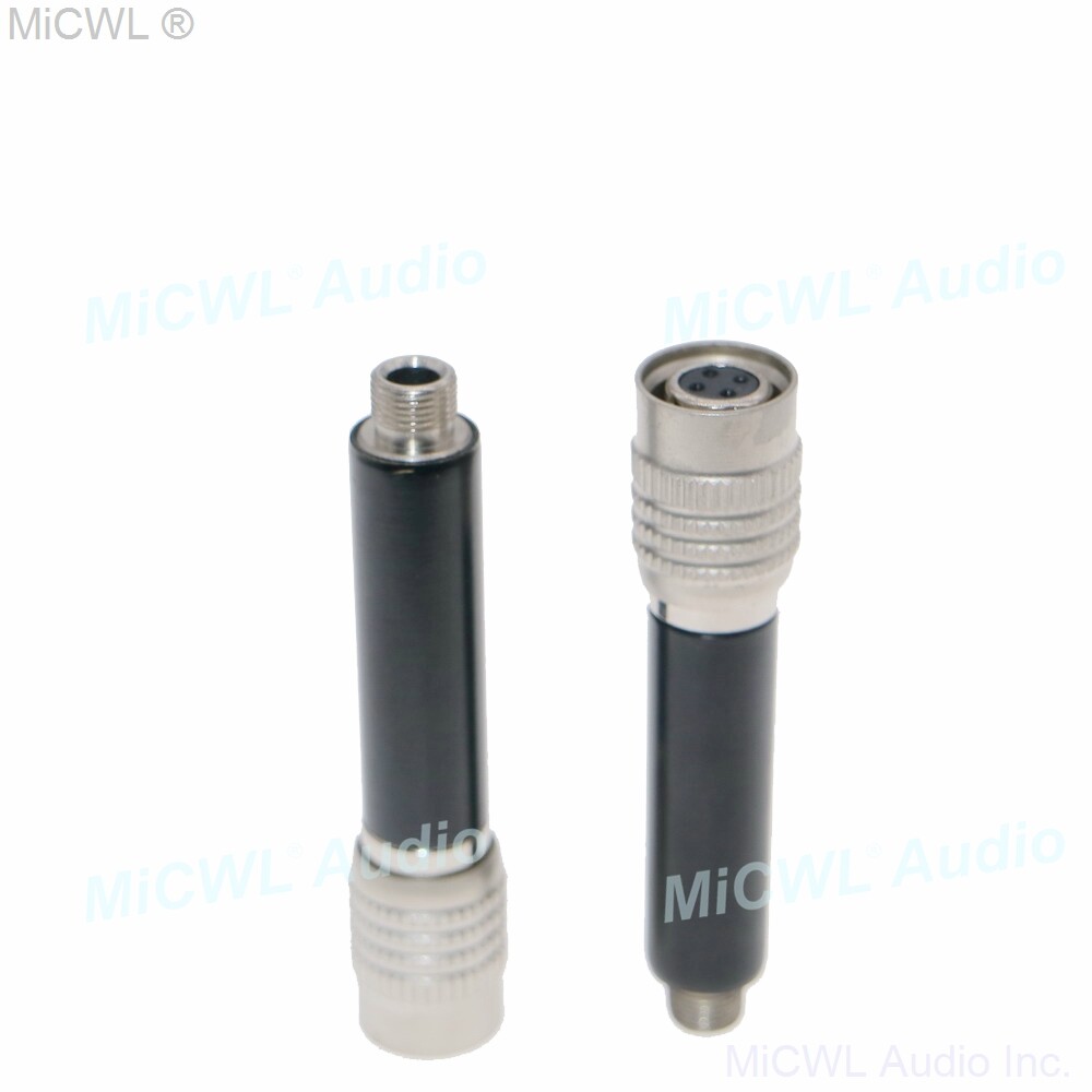 Microphone Cable Adapter 3.5mm Sennheiser Lock to Audio-Technica Hirose ...