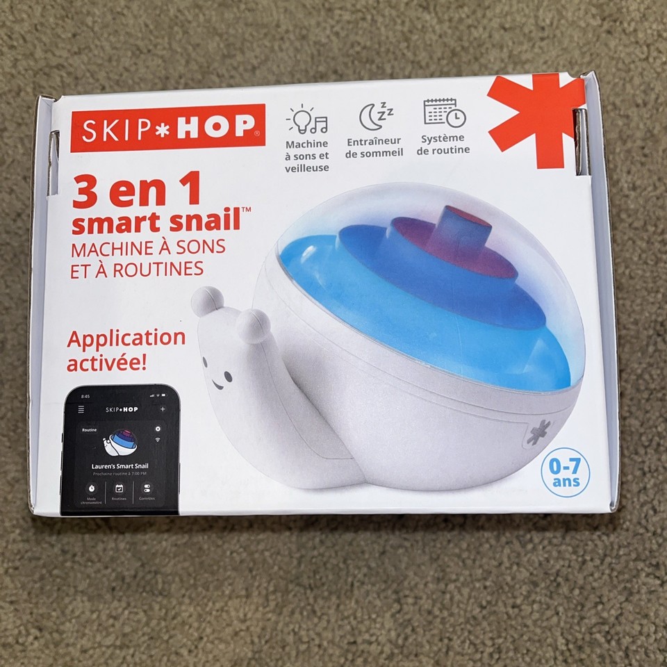 Skip Hop Smart Snail Sound Routine Machine App-Controlled Sleep Trainer ...