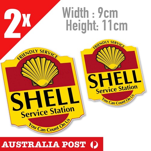 Shell Service Station Vintage Retro Old Sign Car Vinyl Sticker | eBay ...