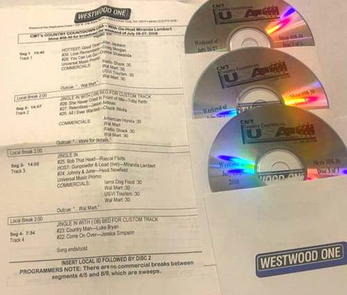 7/26/08 CMT COUNTDOWN USA CO-HOST MIRANDA LAMBERT; CRAIG MORGAN, ALAN ...